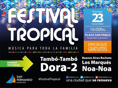 Este domingo se realizará el “Festival Tropical” | San Fernando Nuestro